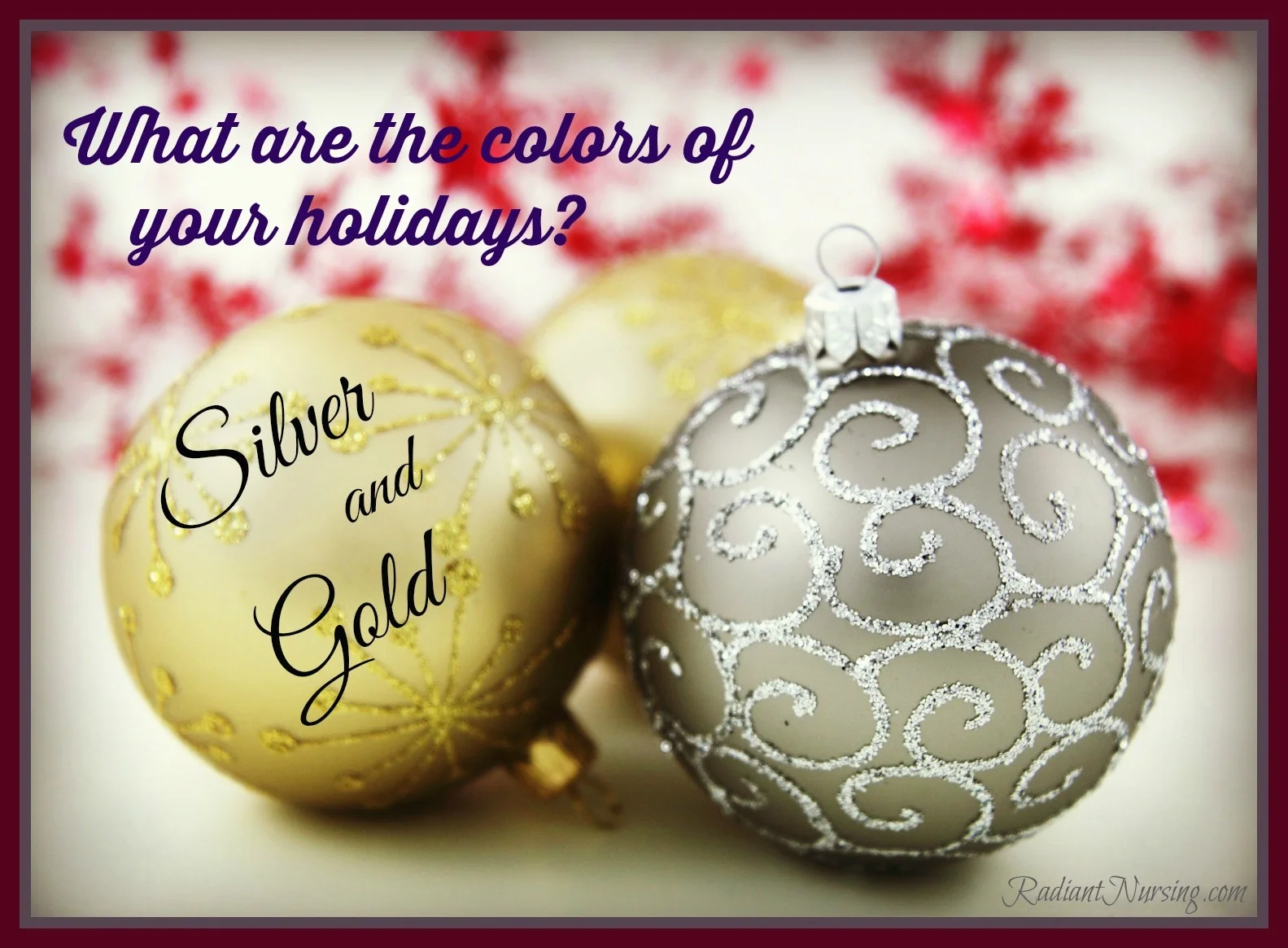 Silvery New Year Celebrations — Radiant Nursing