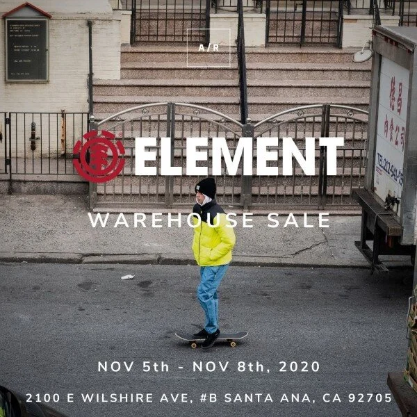 Element Warehouse Sale | Santa Ana, CA — Alternative Retail