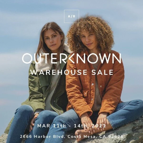 Outerknown Warehouse Sale | MAR 11 - 14, 2021 | Costa Mesa, CA ...