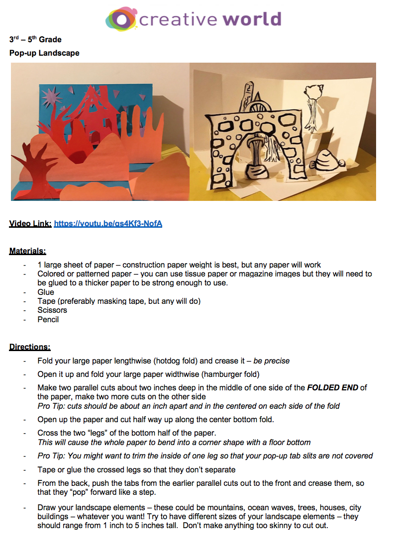 Teacher Resources — Creative World Art Center