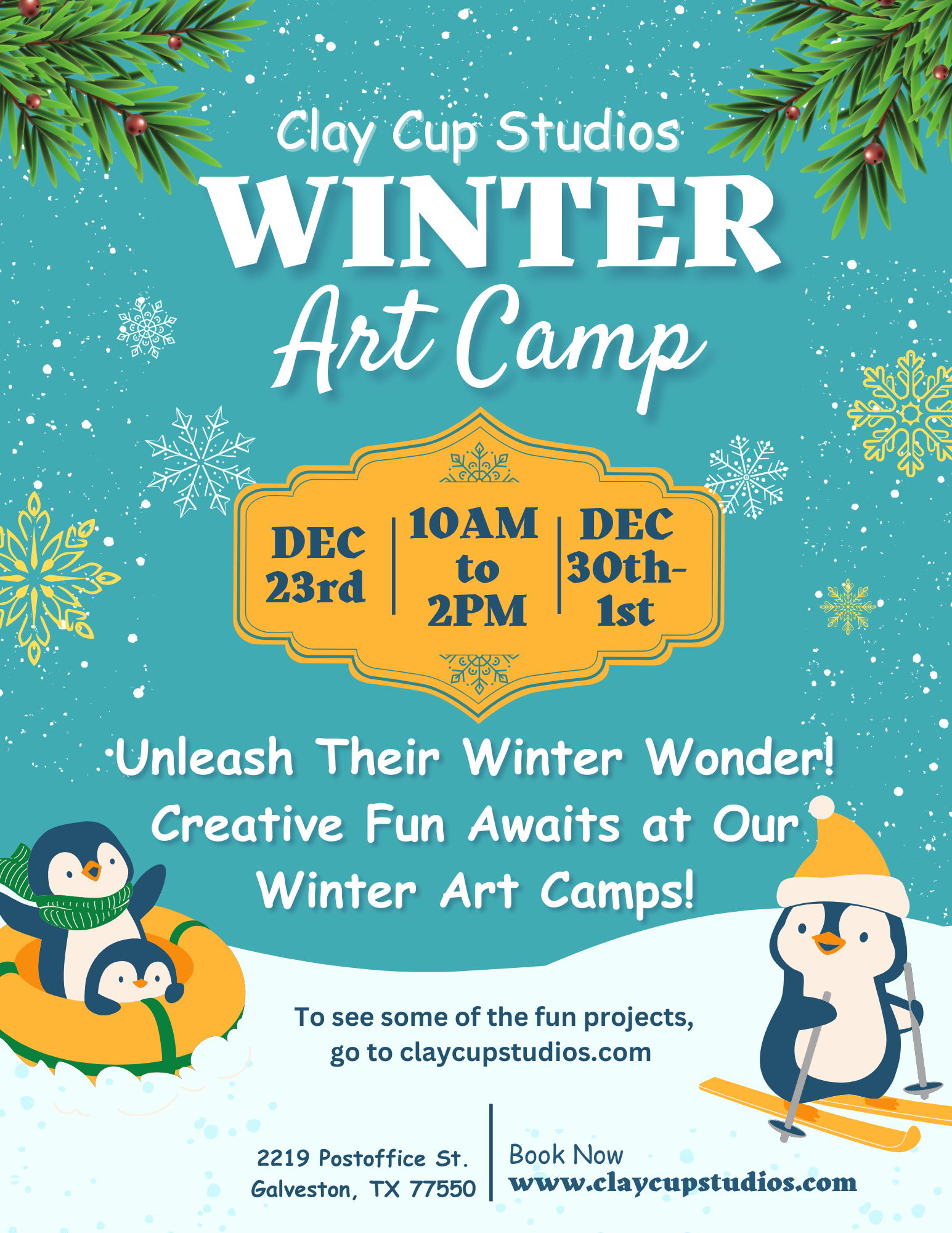 Clay Cup Studios— Winter Kids Art Camp - Unleash Your Creativity This ...