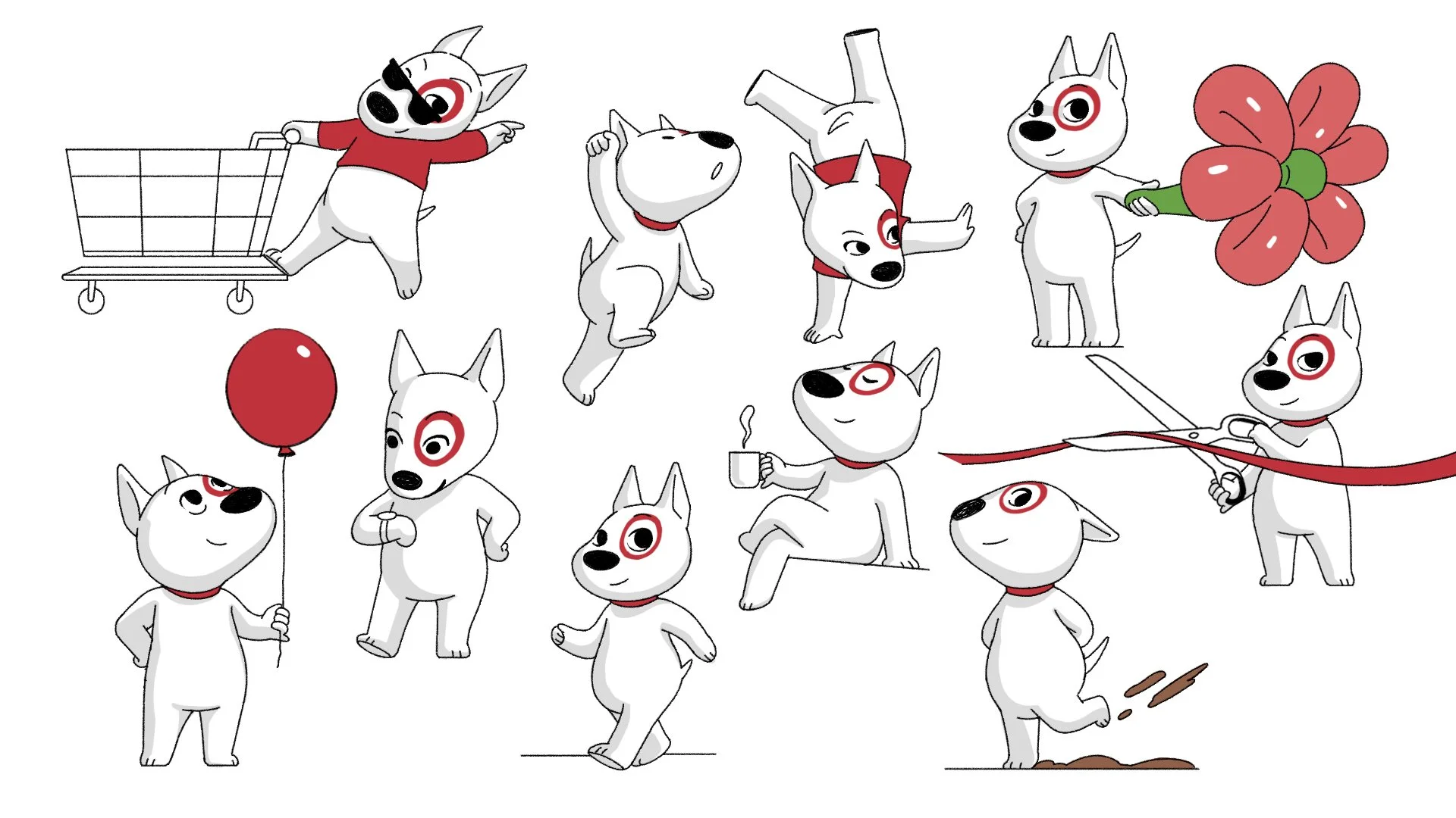 Target Dog Drawing
