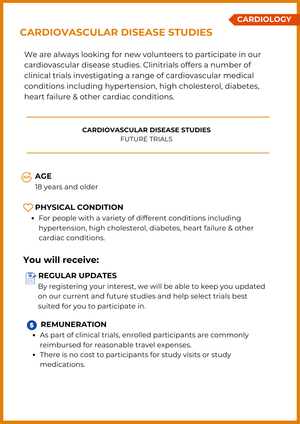 Cardiovascular Disease Studies — CLINITRIALS