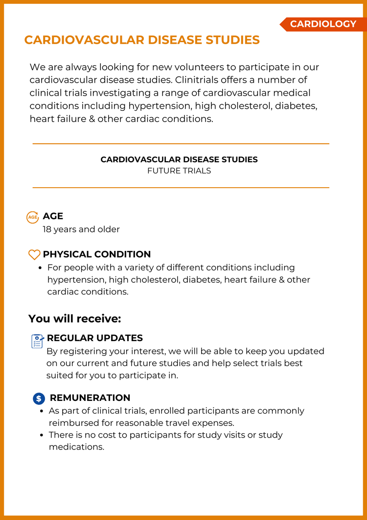Cardiovascular Disease Studies — CLINITRIALS