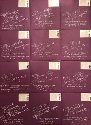 Valorie Ward Cole Calligraphy