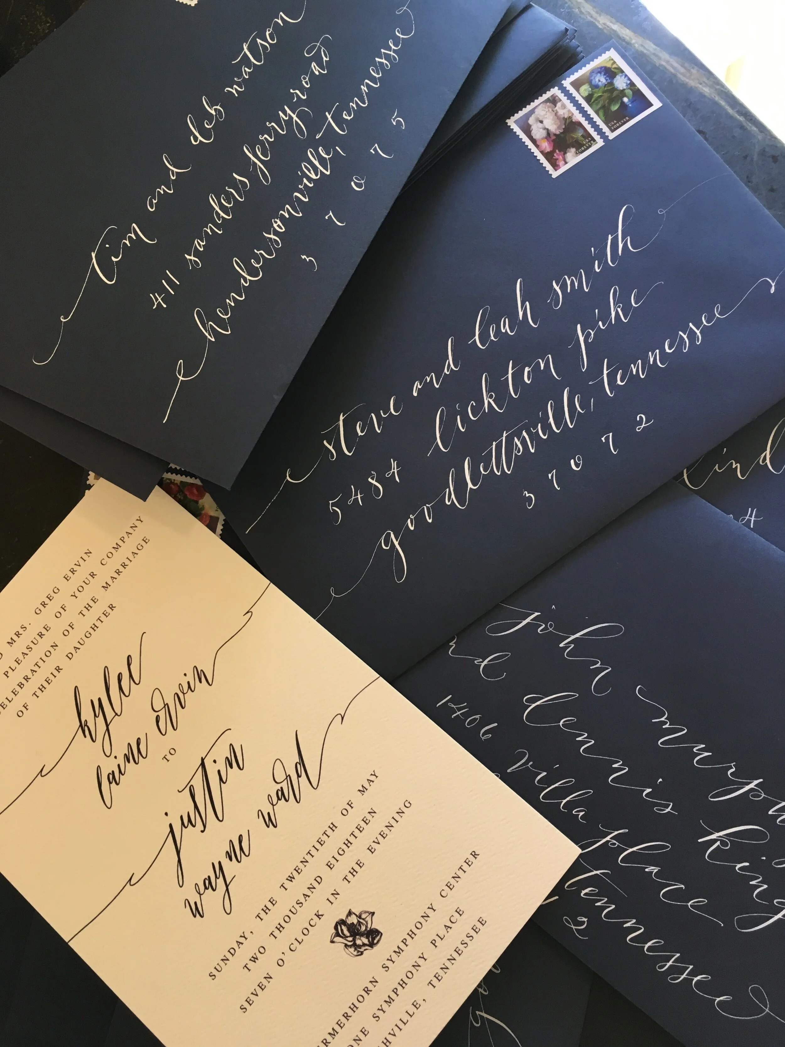 Valorie Ward Cole Calligraphy