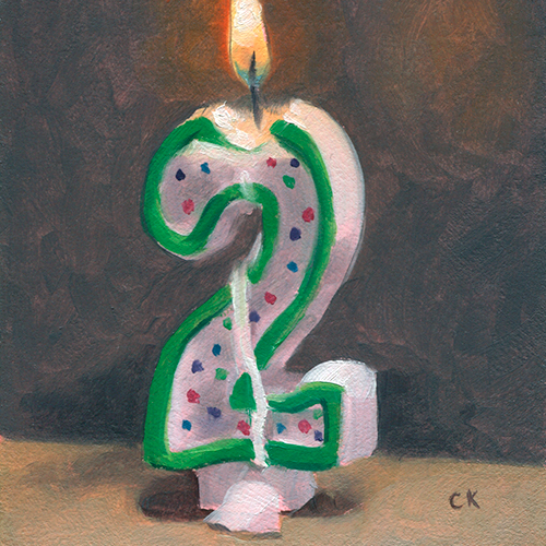118. Two Year Candle — Christine Kornacki Illustration