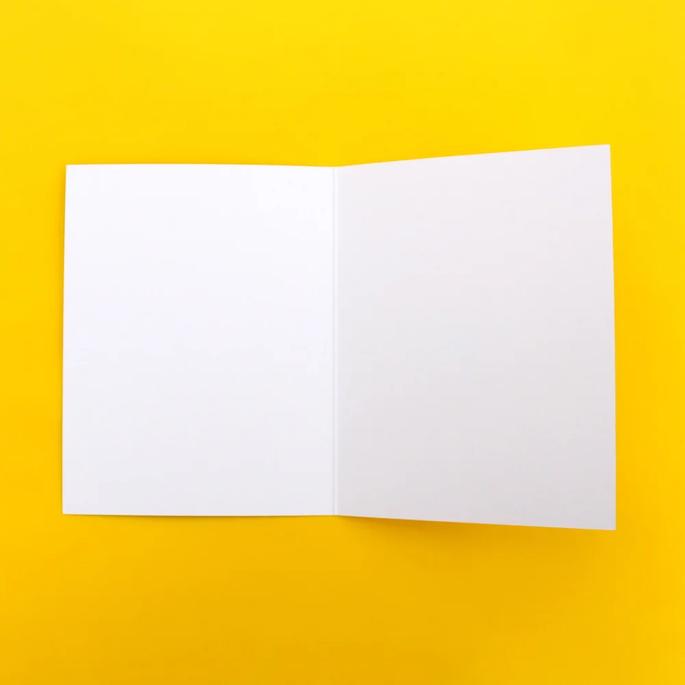 Open Blank Greeting Card