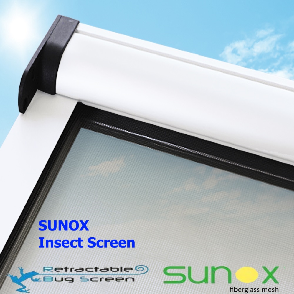 Vertically Retractable Bug Screen Kit for Doorways or Openings - 36" x ...