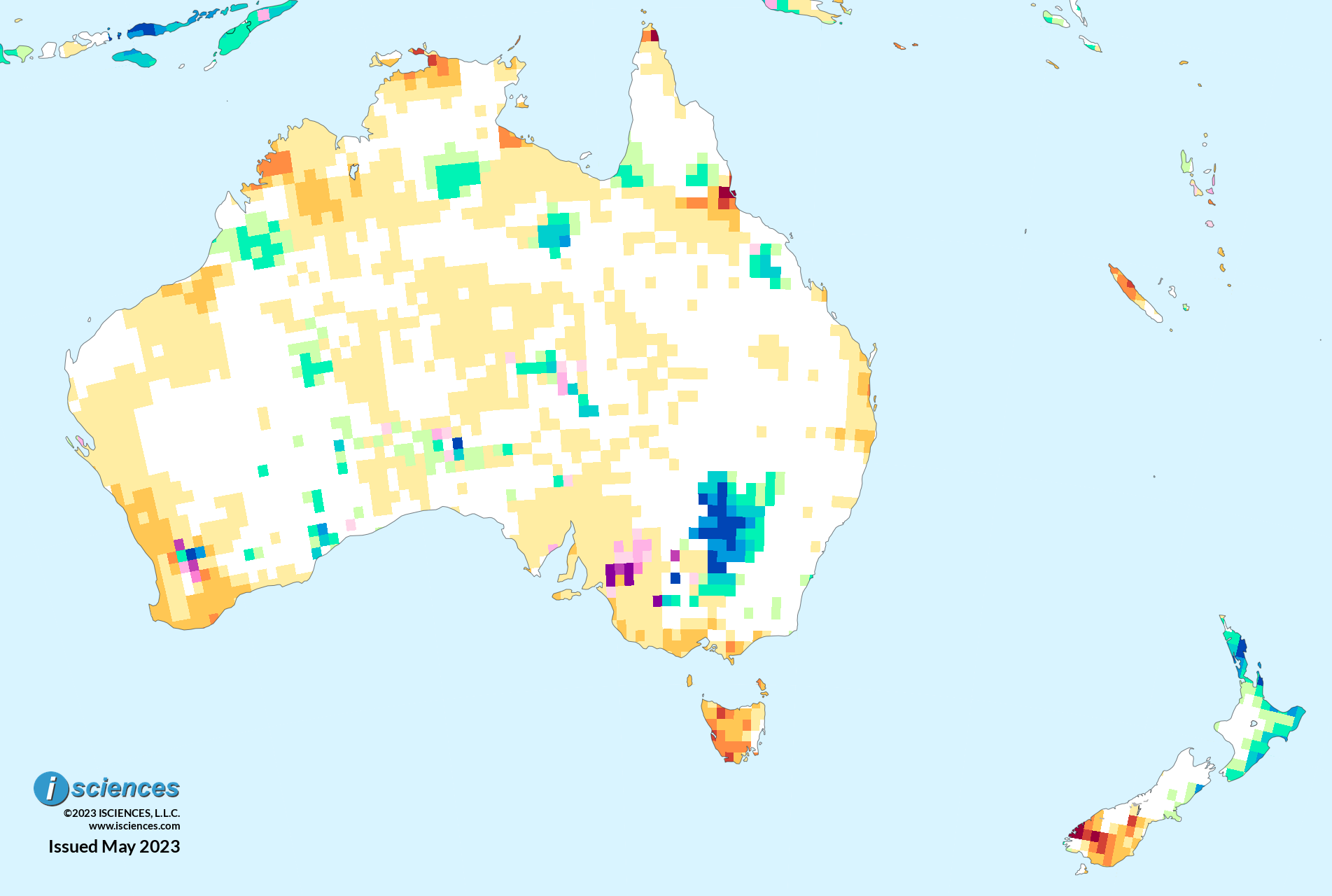 Australia & New Zealand: Surplus persists in SE Australia — ISCIENCES