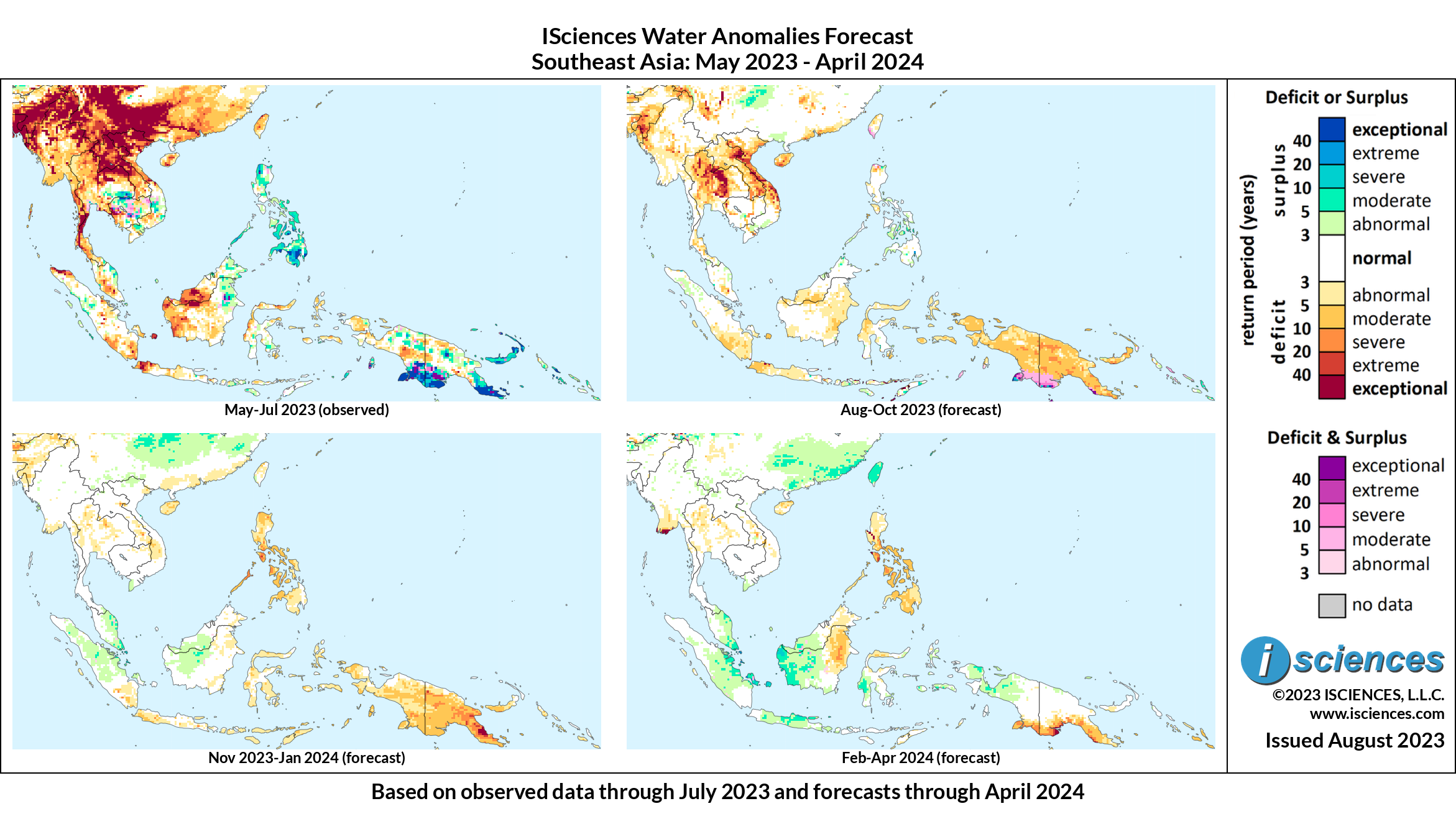 Southeast Asia & the Pacific: Intense deficits continue in mainland SE ...