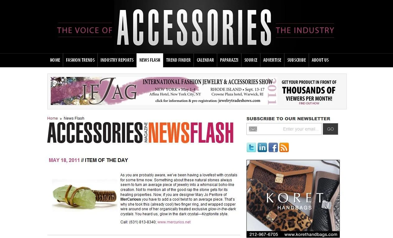 As Seen In... — MerCurios Jewelry