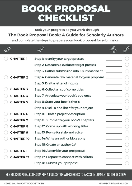 10 Steps to An Effective Book Proposal — Manuscript Works
