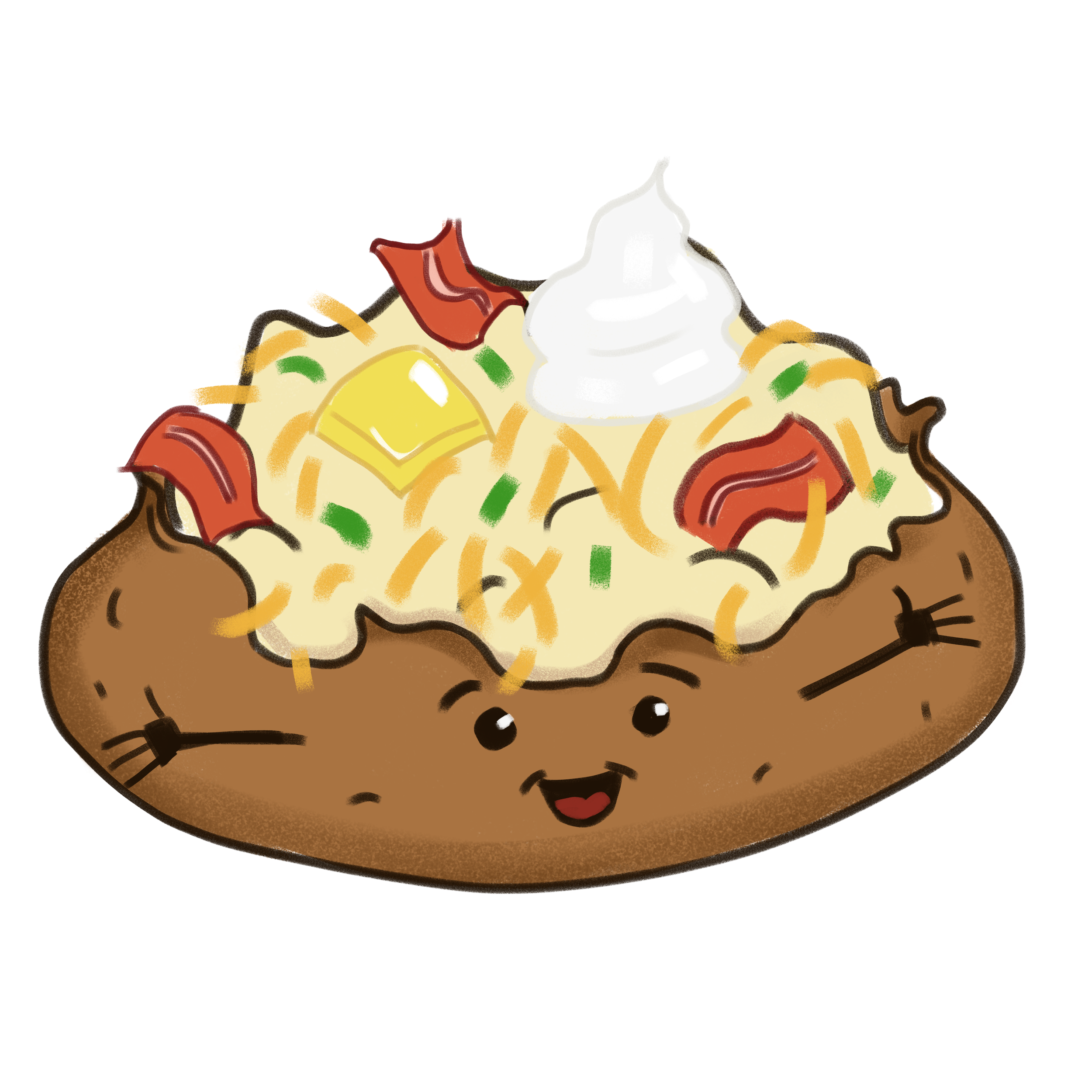 Loaded Baked Potato Clip Art