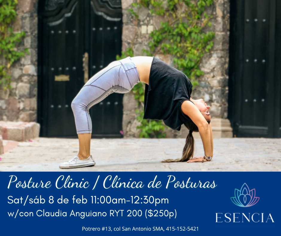 Clínica de posturas — Esencia Yoga Spa