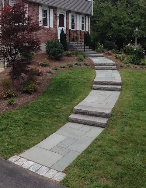 Entrances and Steps Landscaping in MA — Natural Path Landscaping