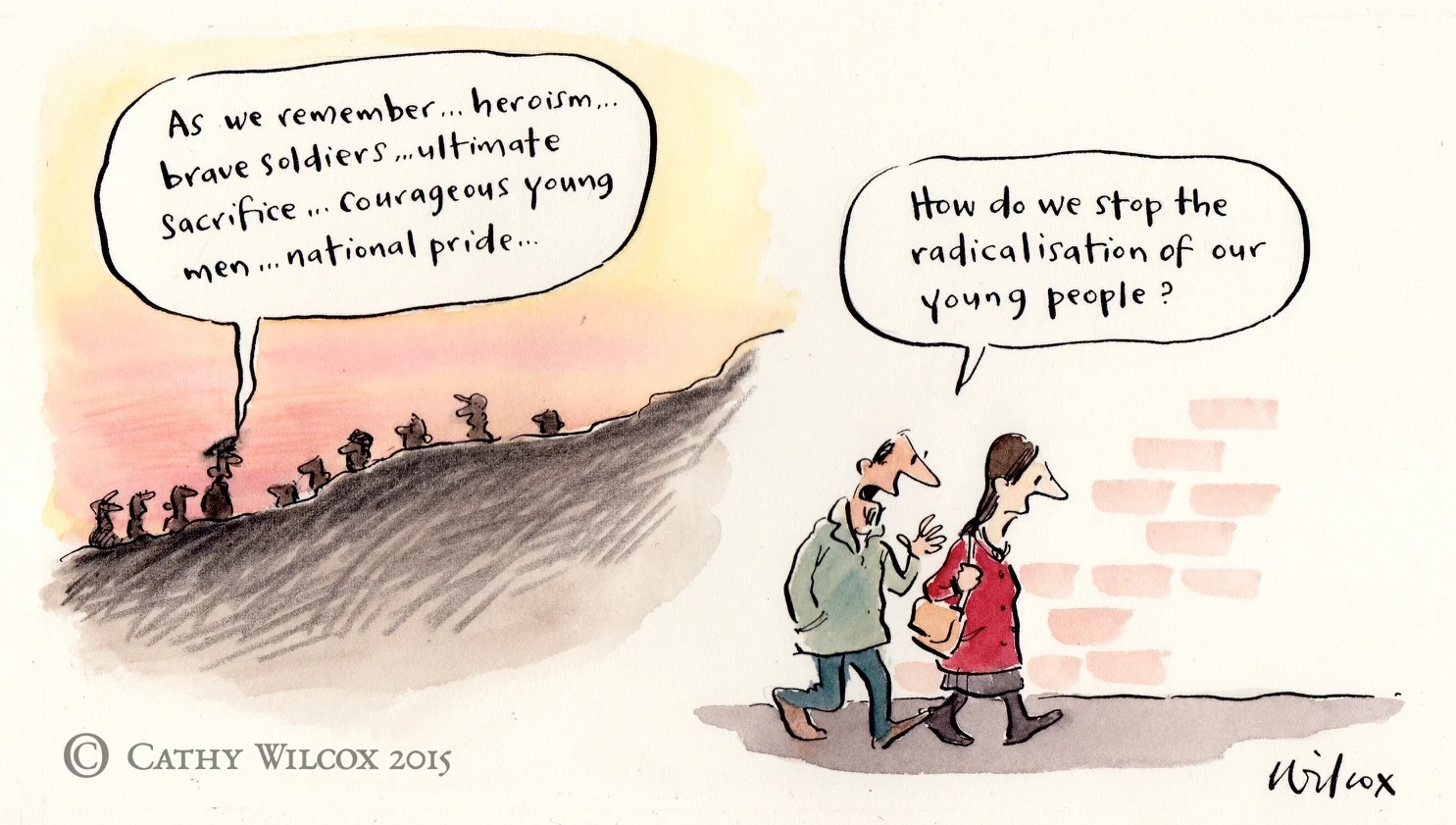 Anzac day — Cartoons — Cathy Wilcox