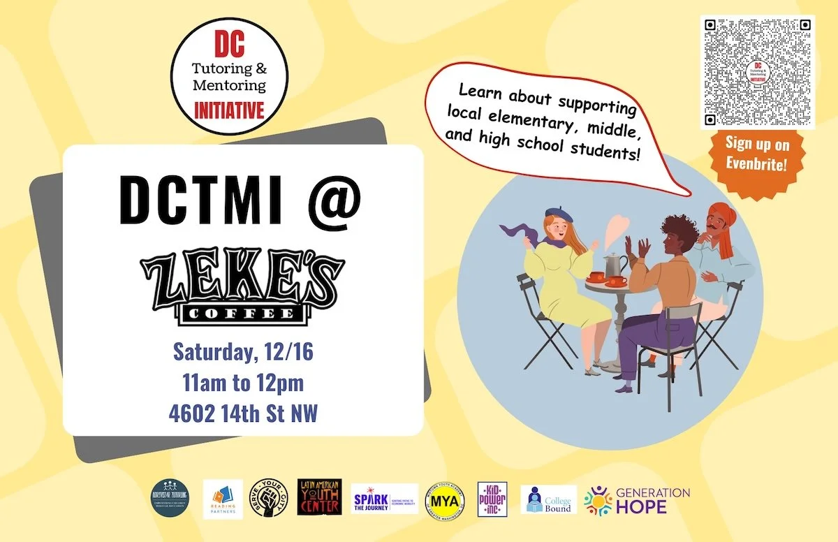 Learn about mentoring DC students with DCTMI at Zeke's Coffee on Dec 16 — Petworth News