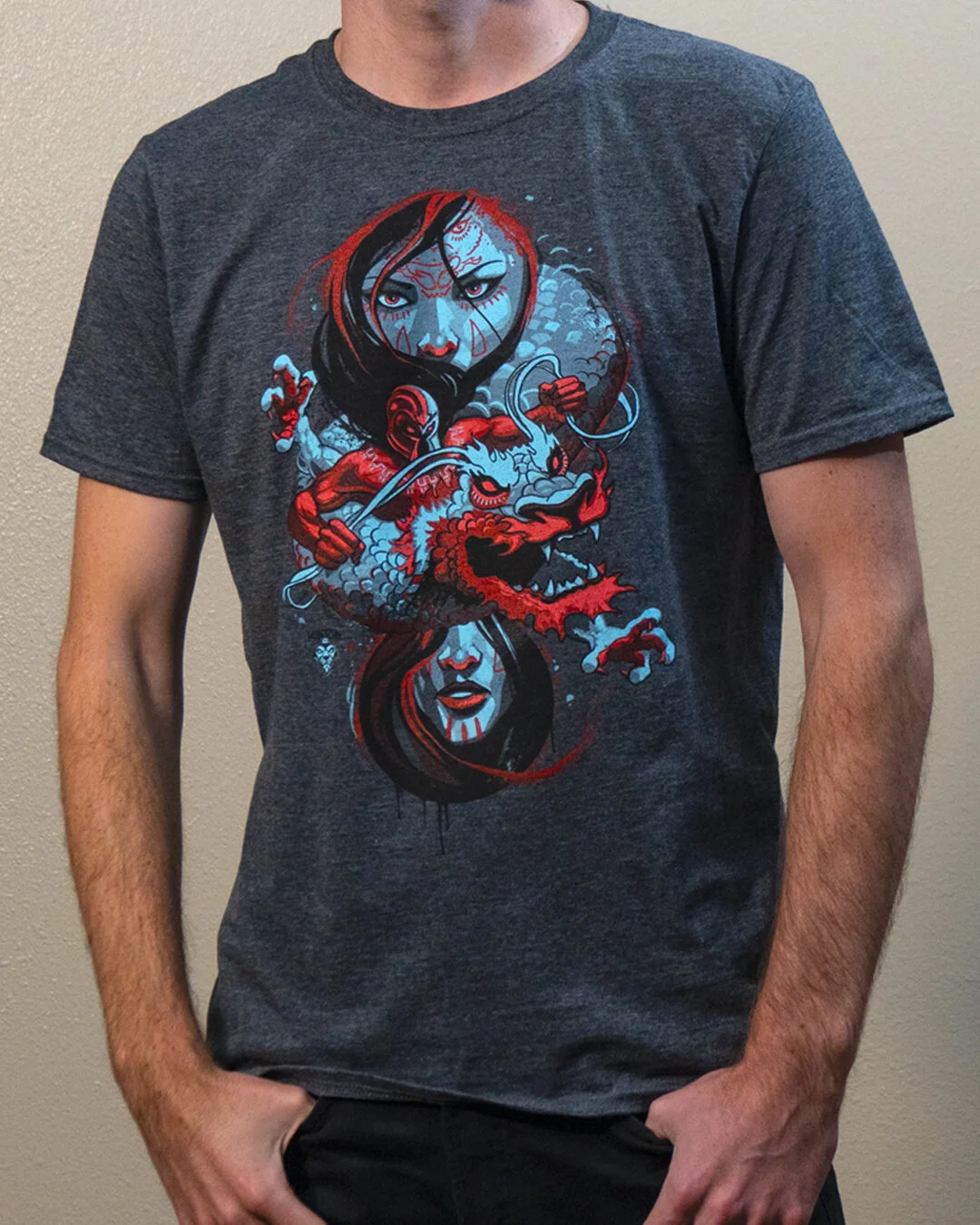 "Eminent" Dragon Grey T-Shirt — Kiptoe