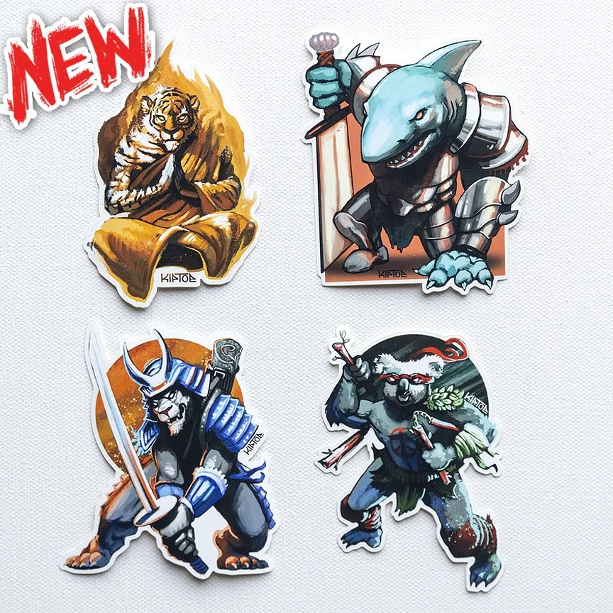 Warriors Sticker Pack — Kiptoe