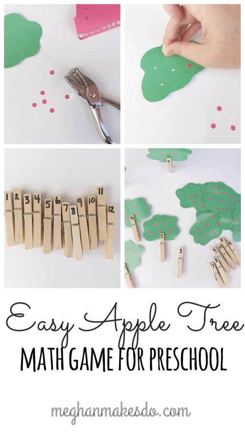 Easy Apple Tree Math Game — Meghan Makes Do