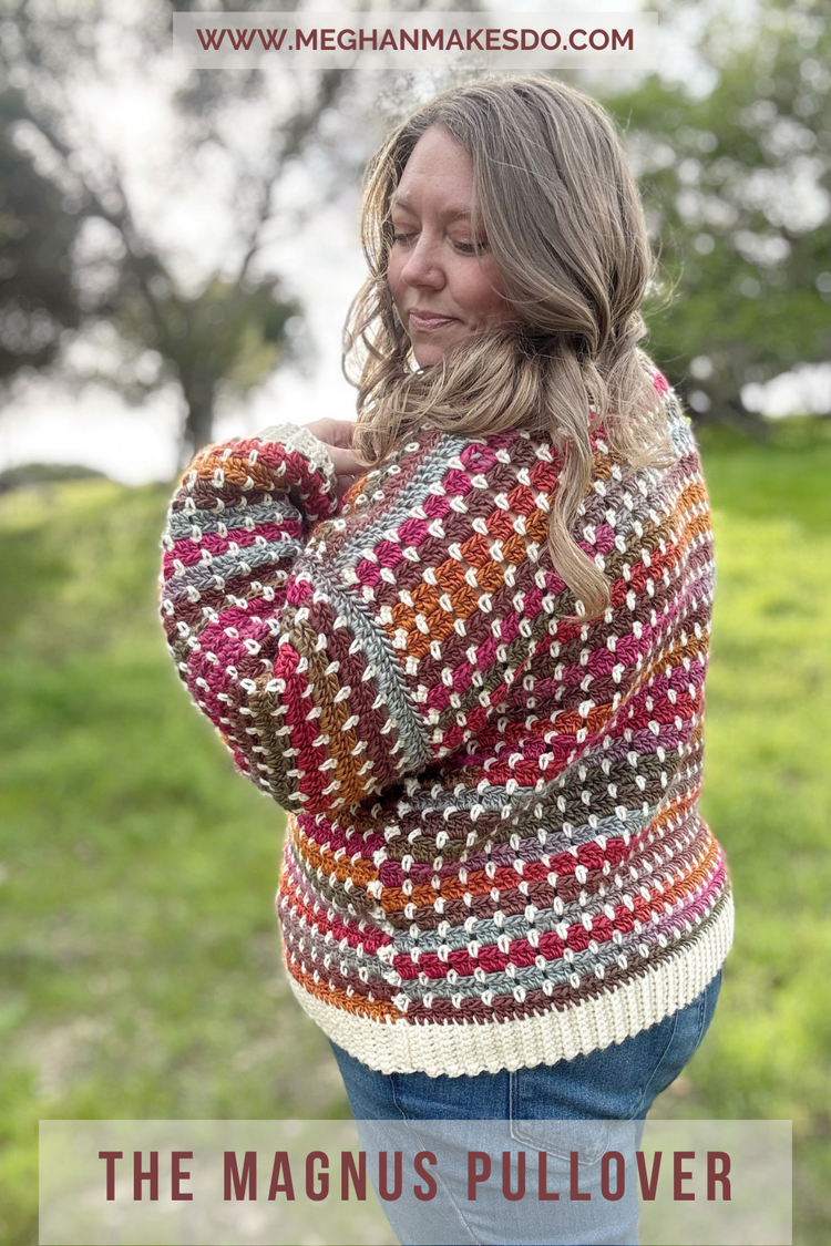 The Magnus Pullover- Free Crochet Pattern — Meghan Makes Do