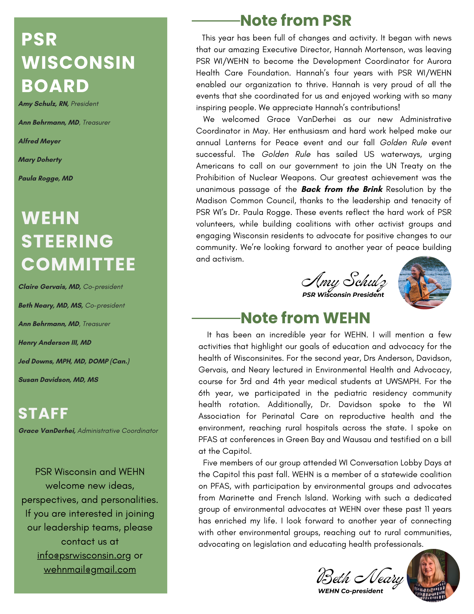 Wisconsin Environmental Health Network