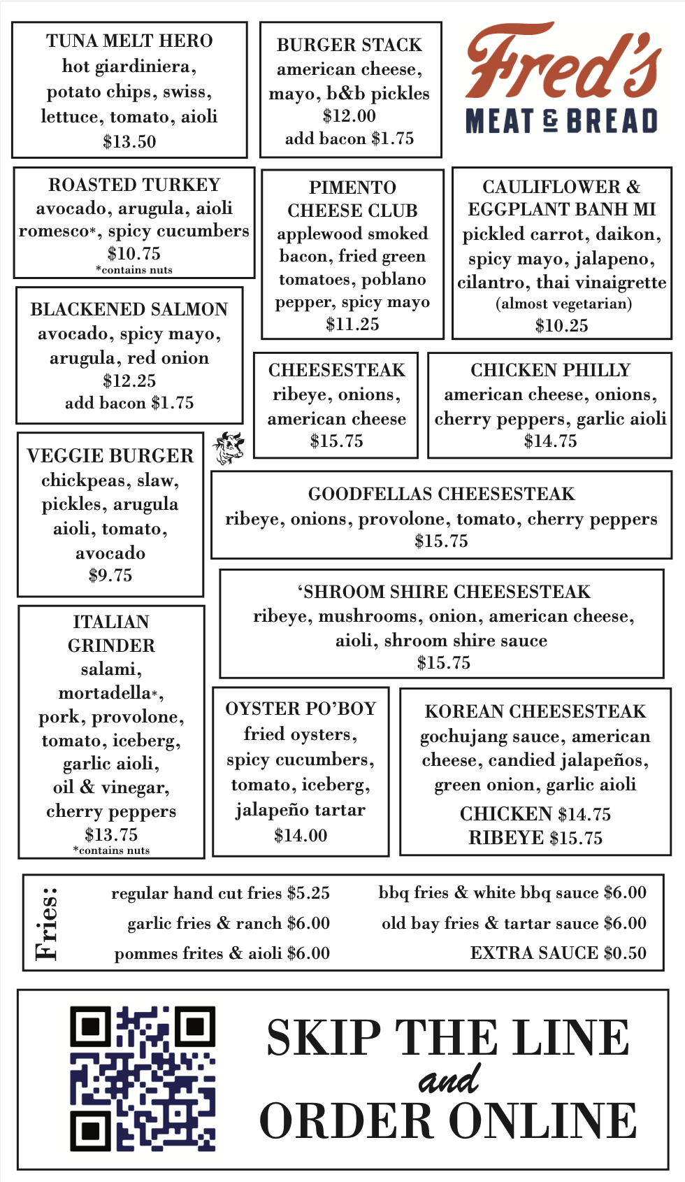 FRED’S MEAT & BREAD