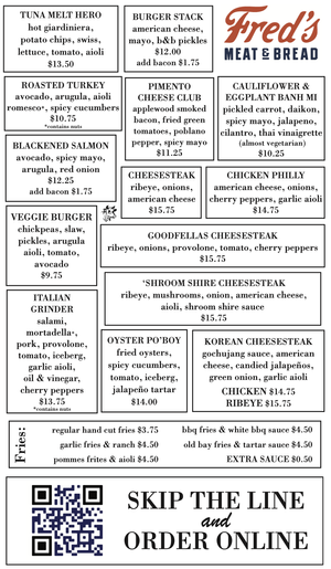 FRED’S MEAT & BREAD