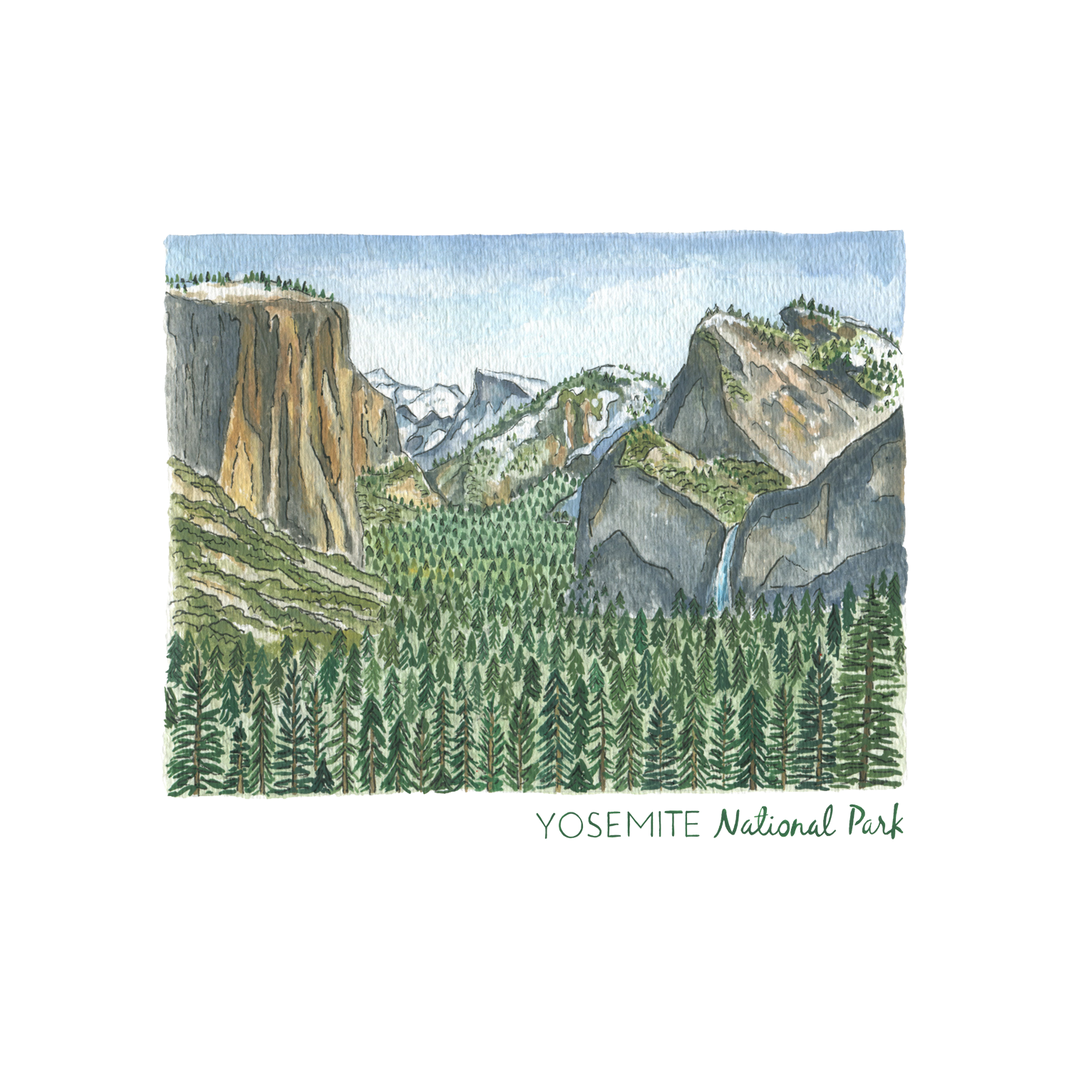 Yosemite National Park #1 — Erin Vaughan | Illustration