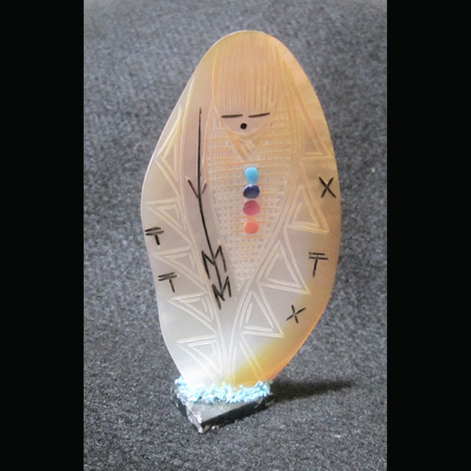 Zuni Gloria Chattin corn maiden fetish carvings — Find Zuni fetishes ...