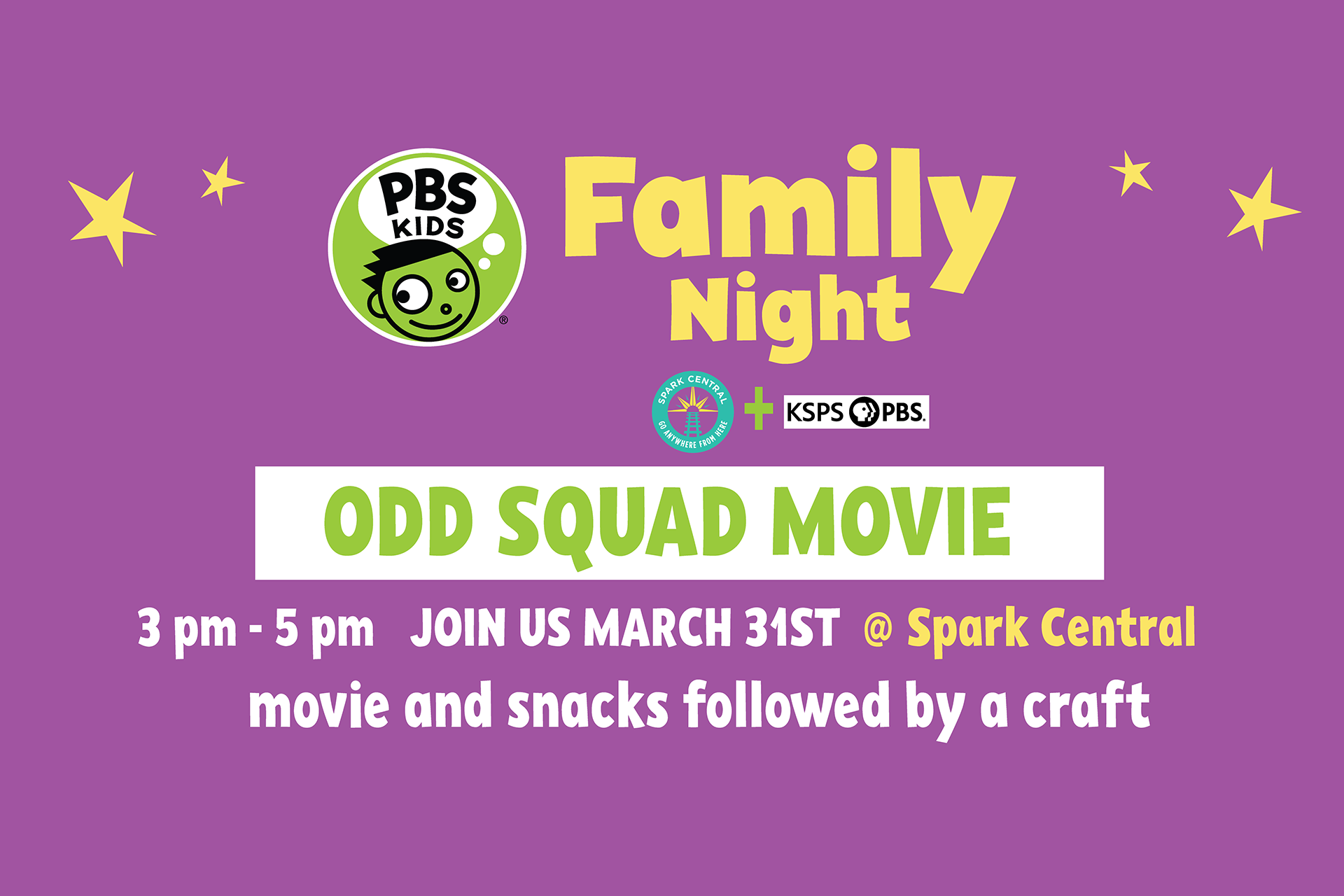 Family Night With KSPS Odd Squad Spark Central Family Night With KSPS Odd Squad Spark Central