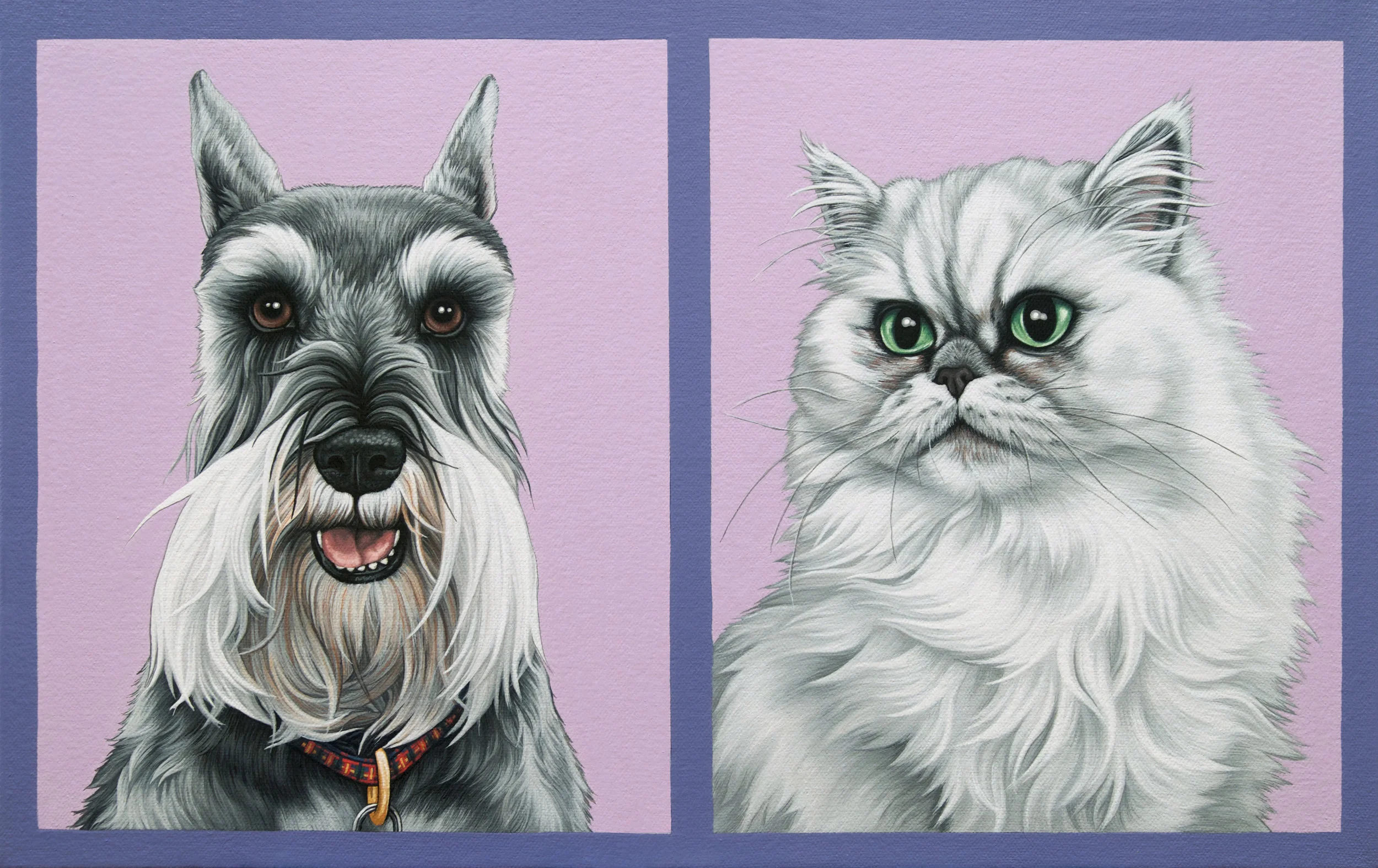 Hand-Painted Pet Portraits — Pop Zoo: Contemporary Pet Portraits