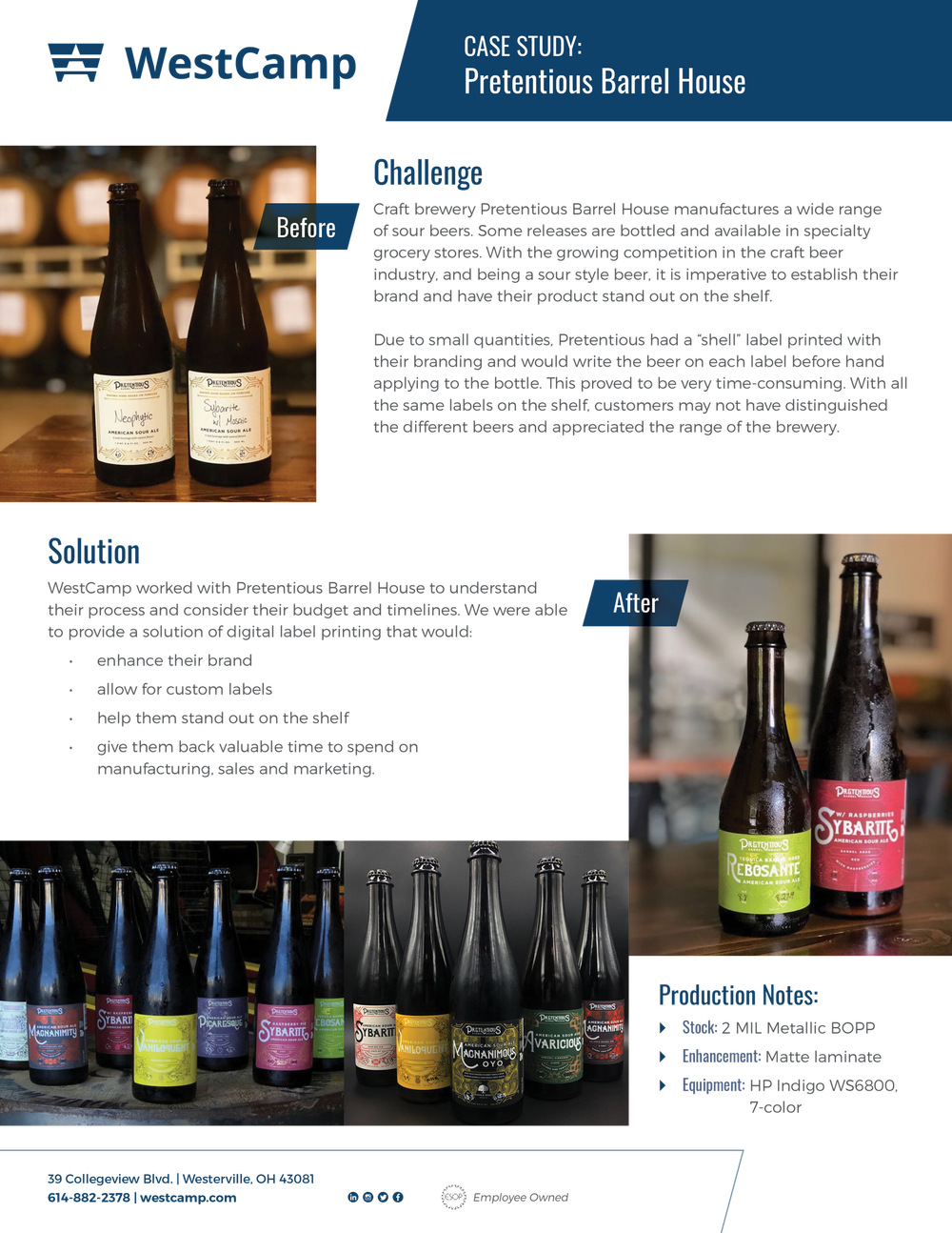 Before & After Case Study - Digital Label Solutions for Pretentious ...