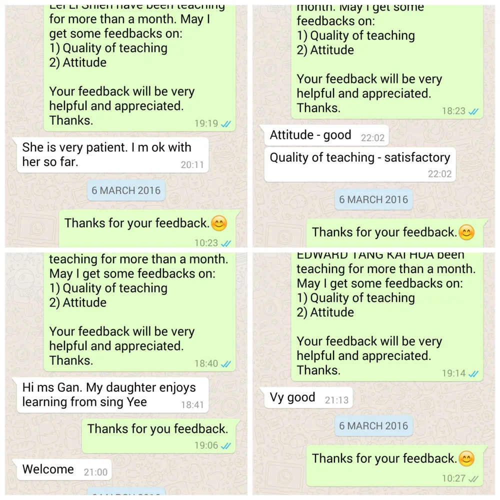 Clients Reviews — Tuition Hero Malaysia