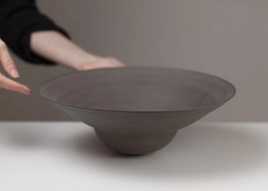 Wide rim bowl chocolate/blush OC53 by Flora Fabris — cambridge ...