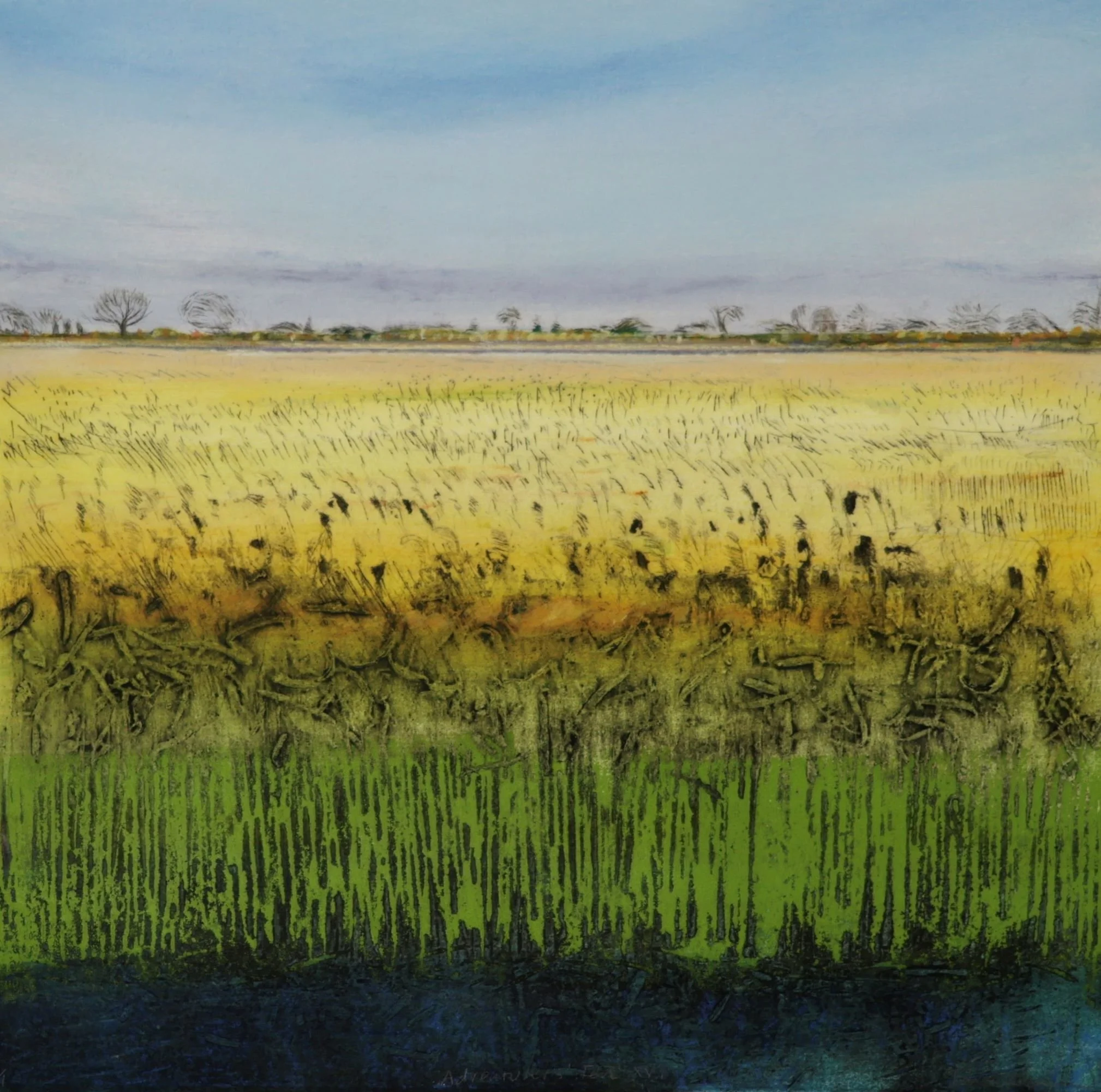 Dusk, Manor Drove by Iona Howard — cambridge contemporary art