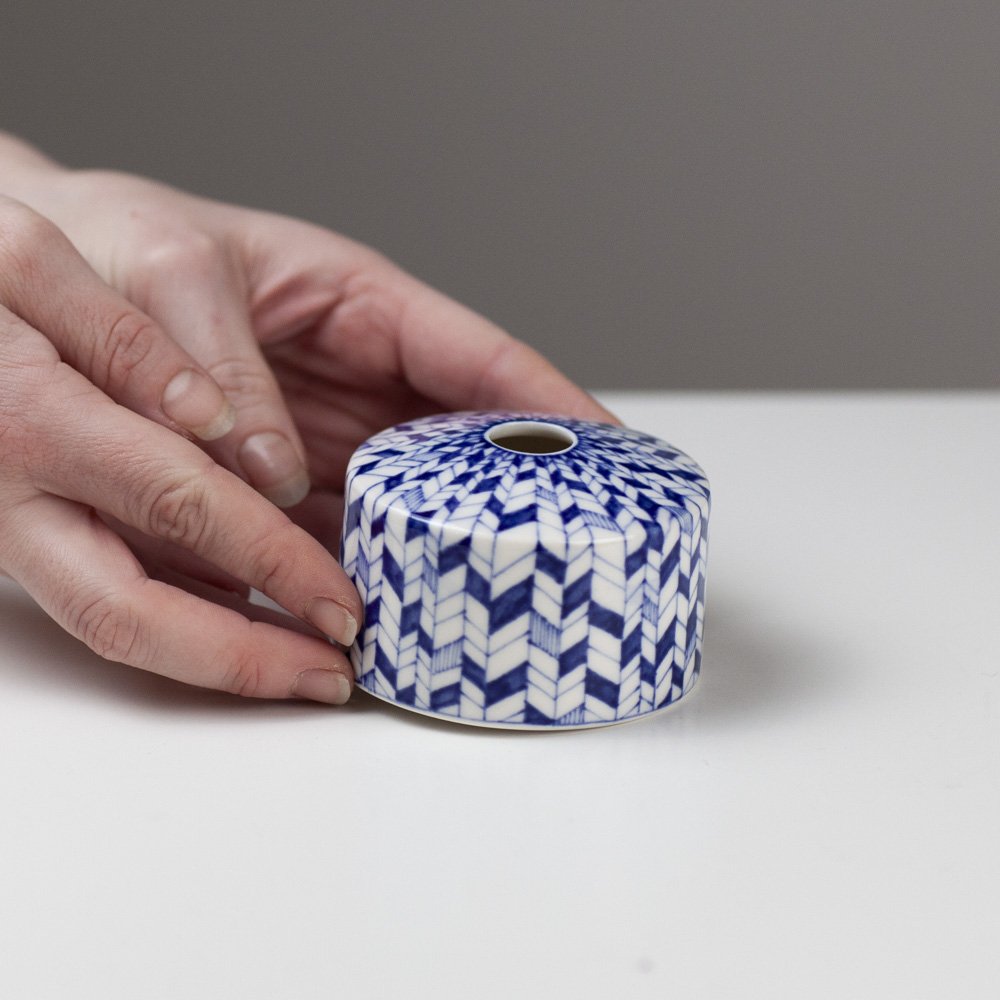 Large Folded Rim Vase Herringbone by Tamsin Arrowsmith-Brown ...