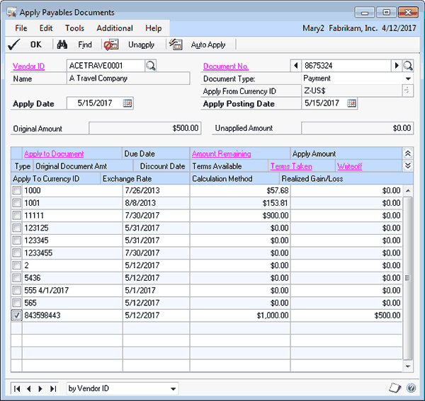 Printing Partial Checks in Dynamics GP