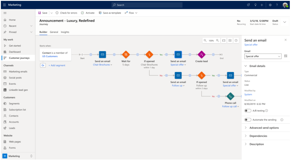 There's a New Customer Journey Experience in Dynamics 365 Marketing