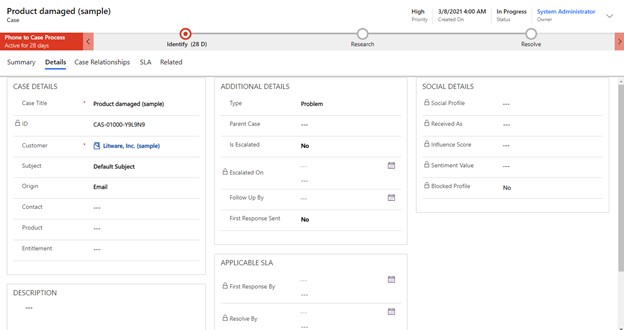 Comprehensive case management with Dynamics 365 Customer Service