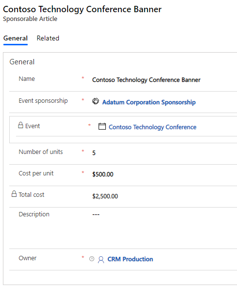 Managing event sponsors and vendors with Dynamics 365 Marketing