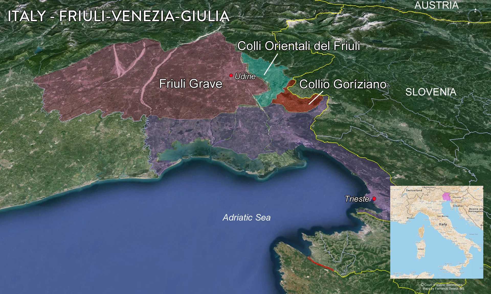 Map Italian Wine Regions — Tenzing