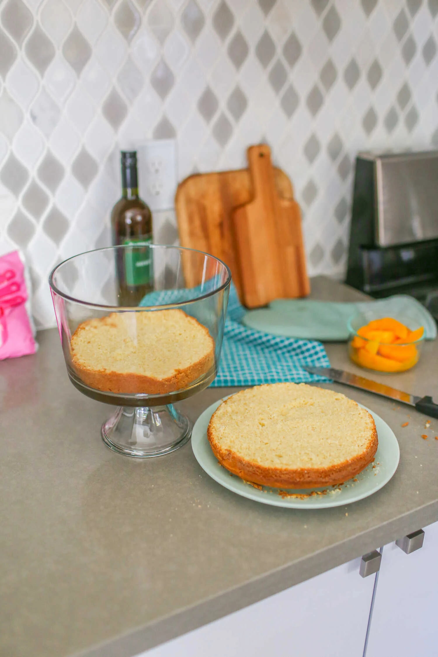 English Trifle Recipe with Custard, Raspberry Jam and Sherry