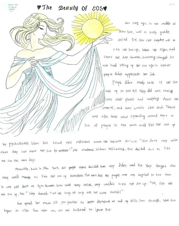 Grade 4- Greek Mythology Project — PEAI