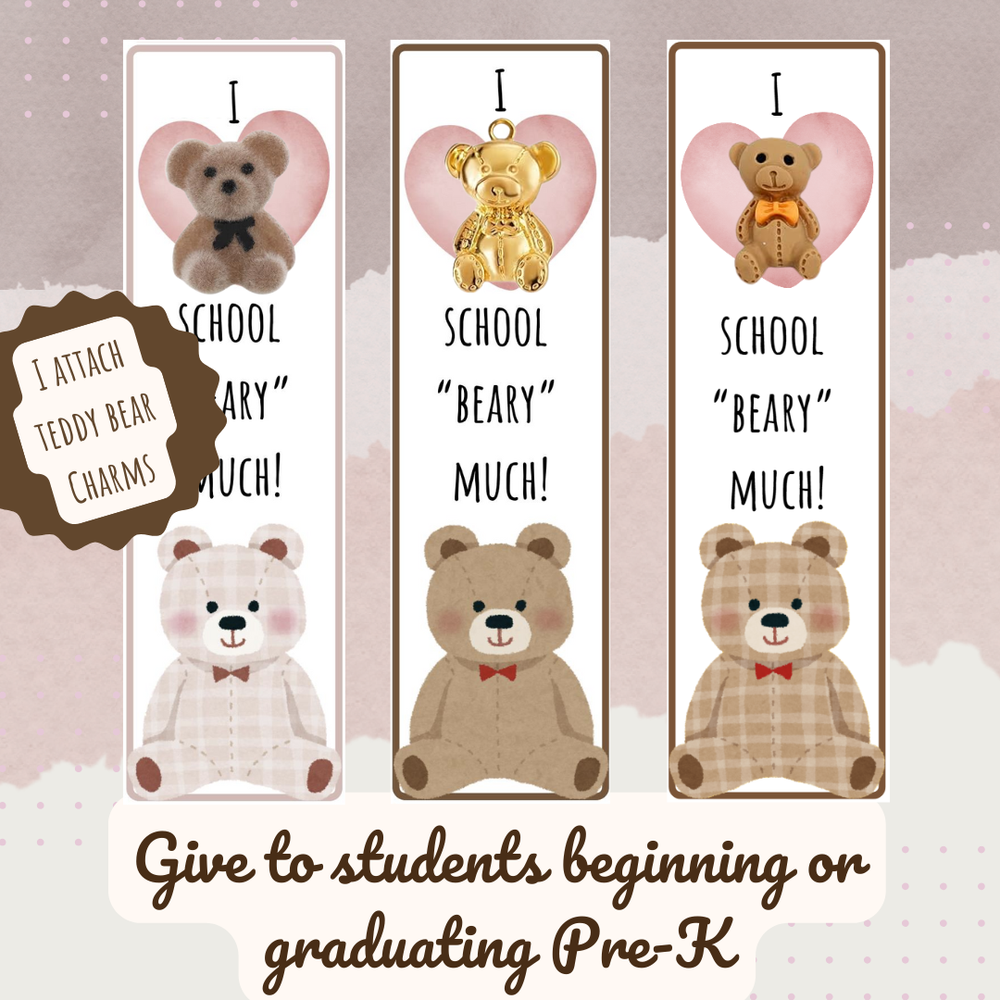 Printable Teddy Bear Bookmarks – Free Gift & Coloring Option for Tiny ...