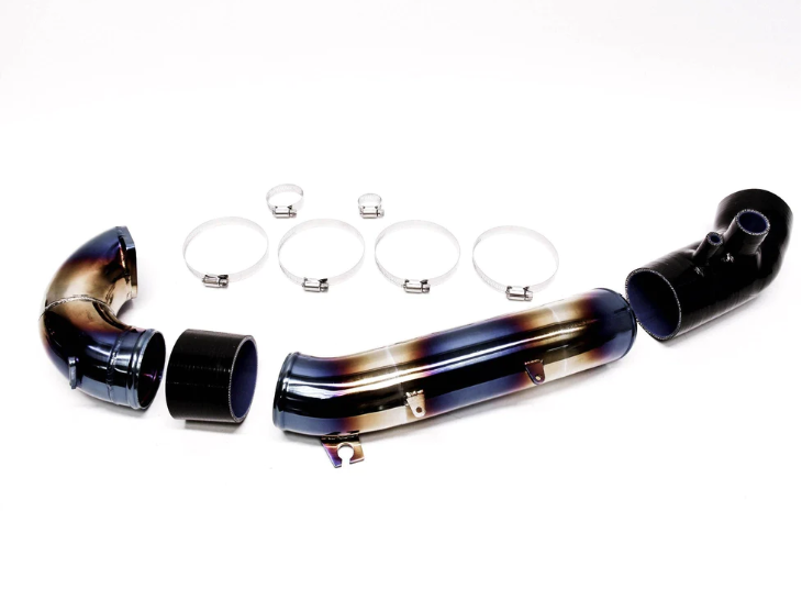 PLM Turbo Inlet Pipe Kit Stainless Burnt Blue - 23+ Honda Civic Type R ...