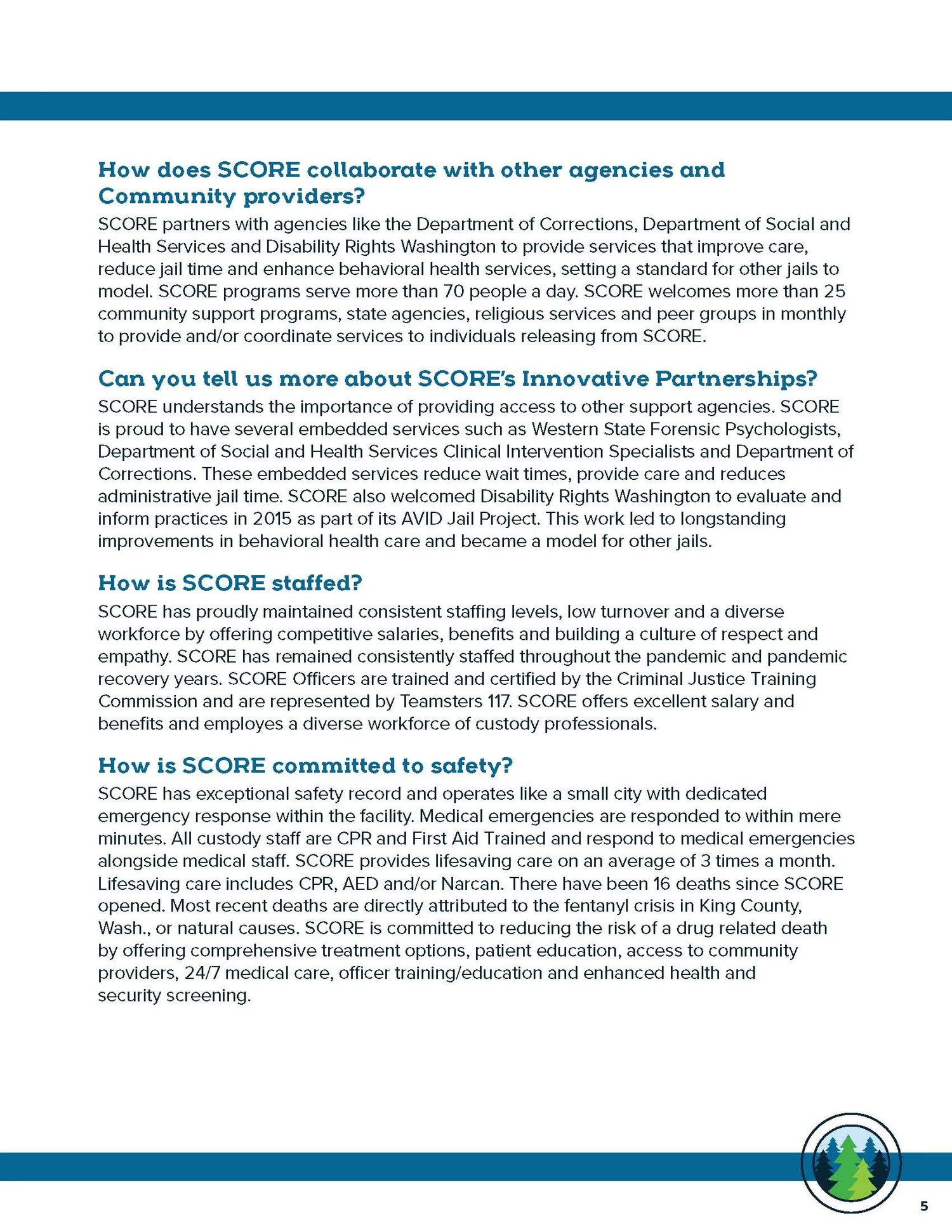 FAQ — South Correctional Entity