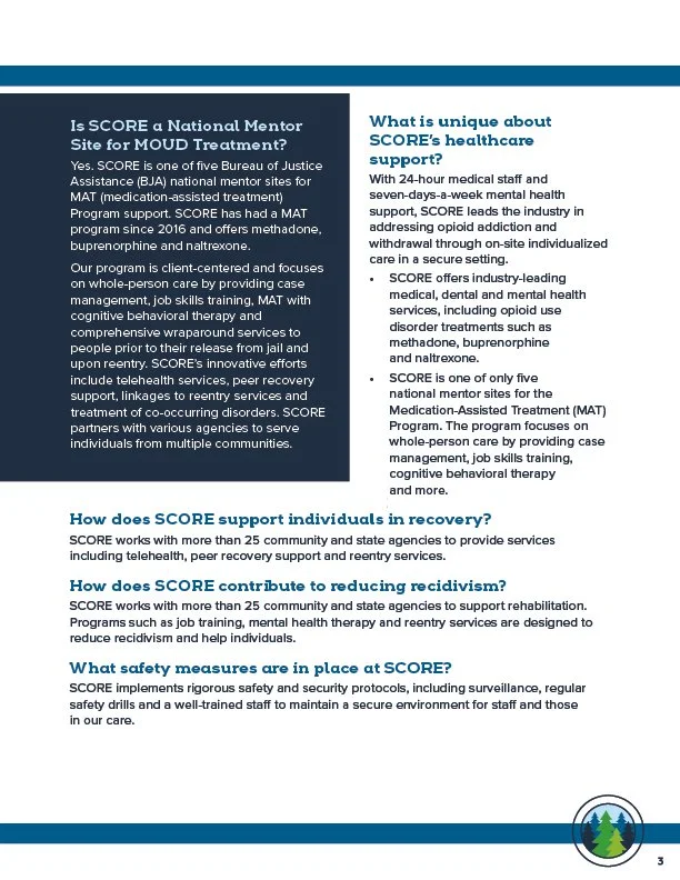 FAQ — South Correctional Entity