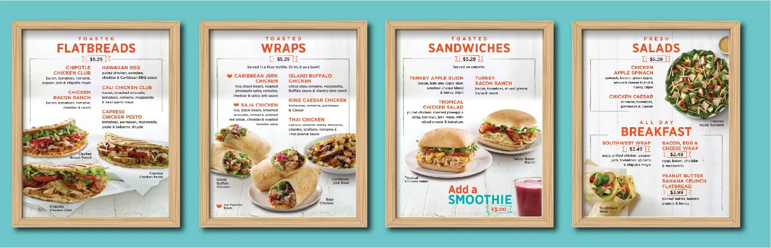 Tropical Smoothie Cafe Menu Boards — Maggie Burghardt